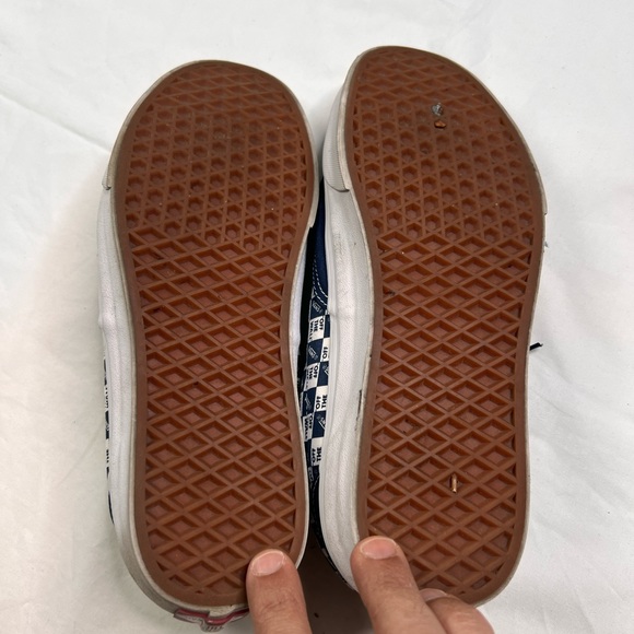 Vans | Shoes | Vans Old Skool 7555 Bluewhite Low Top Name Print Shoes ...